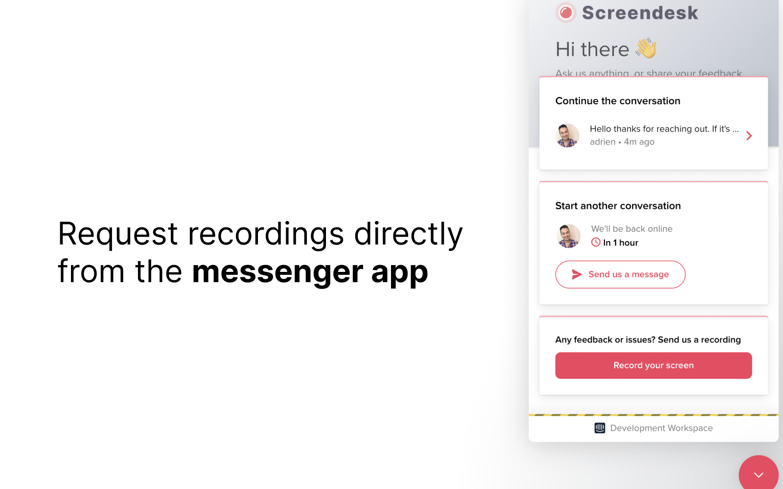 Screen Recordings by Screendesk | App Store | Intercom