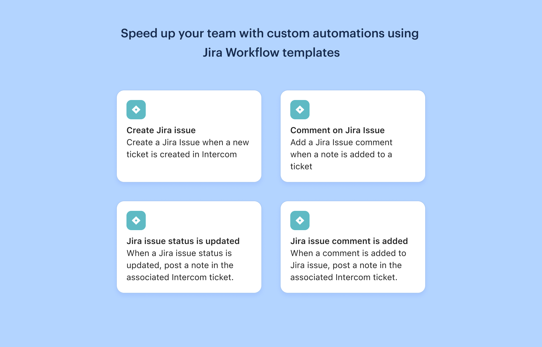 Jira for Tickets | App Store | Intercom