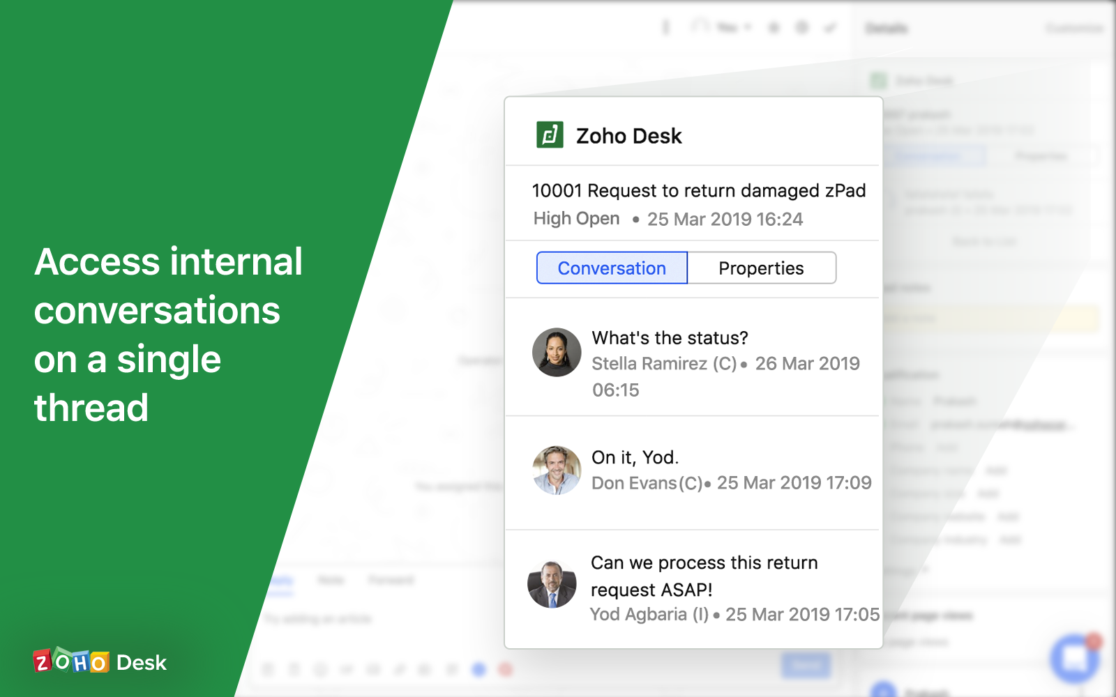 Zoho Desk | App Store | Intercom