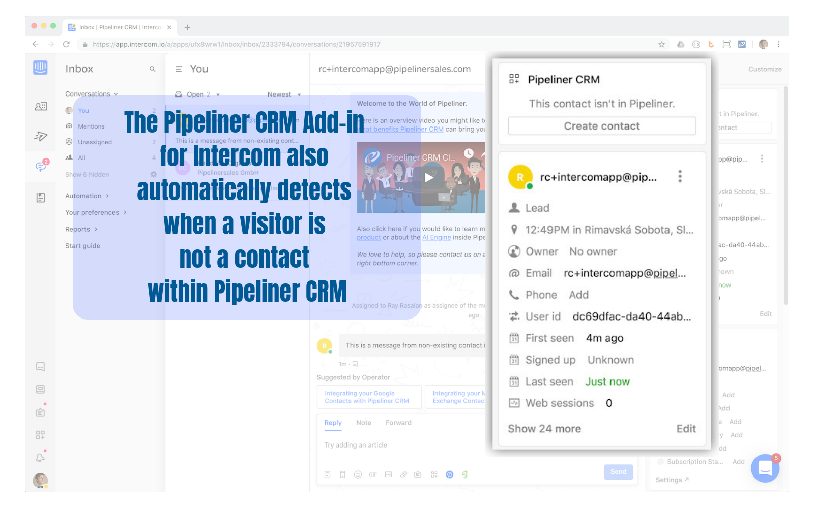 Pipeliner CRM | App Store | Intercom