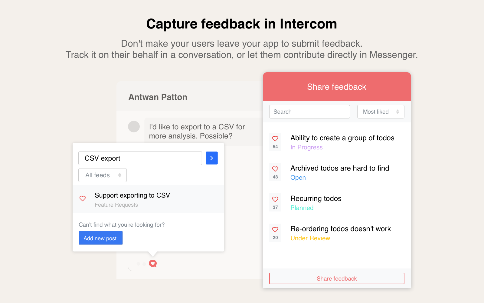 Feedback by Userfeed | App Store | Intercom