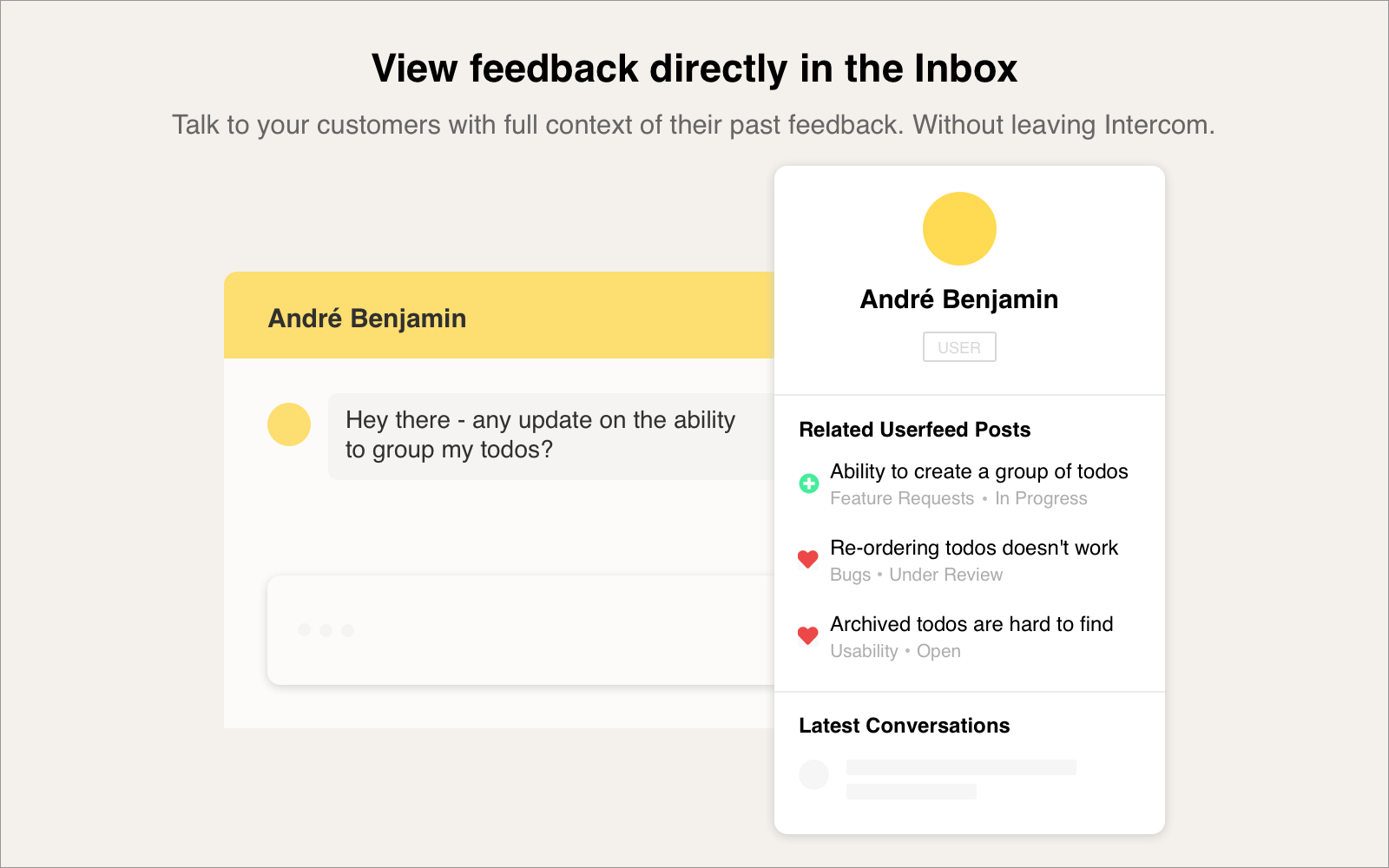 Feedback by Userfeed | App Store | Intercom