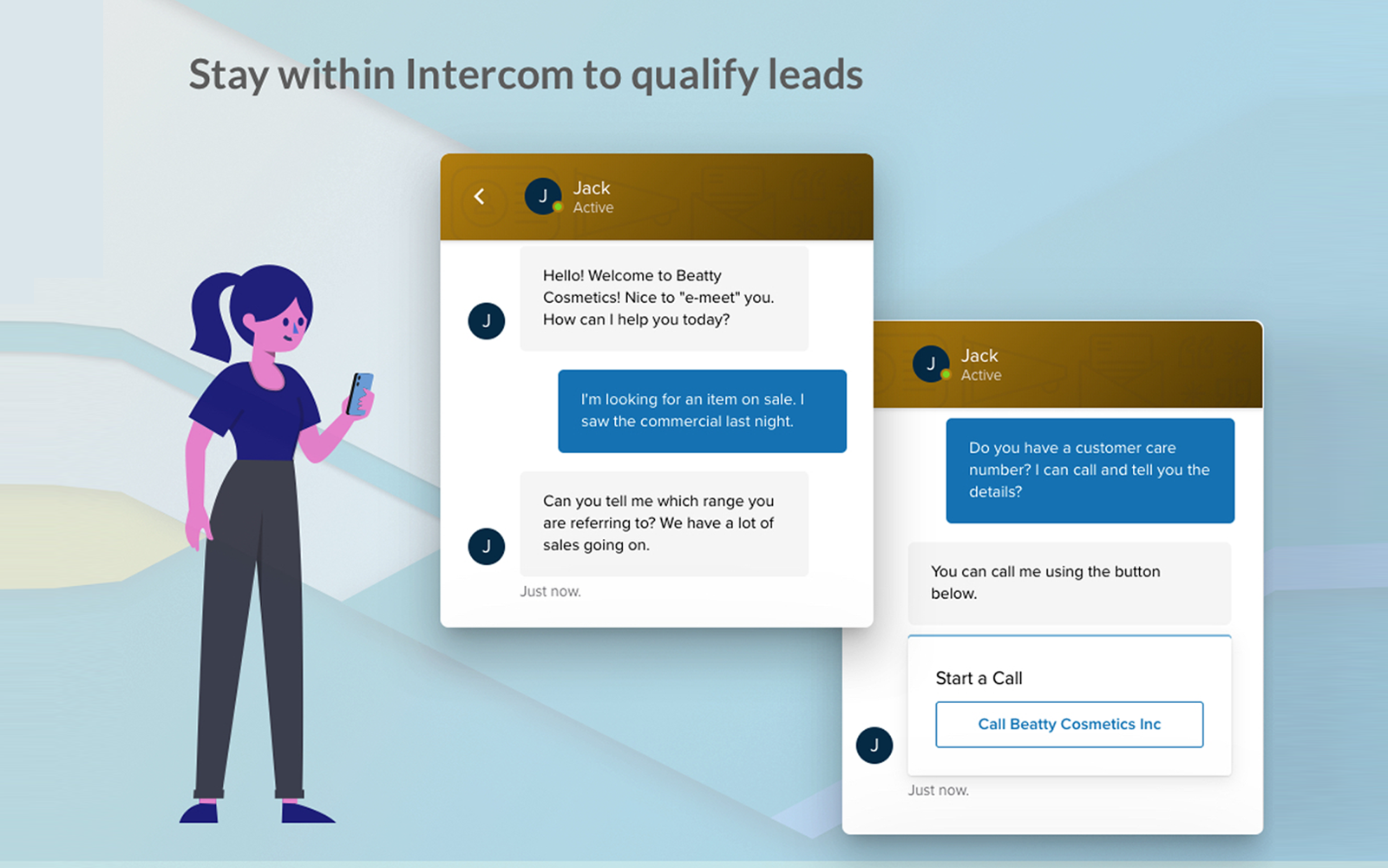 Ozonetel Call Widget | App Store | Intercom