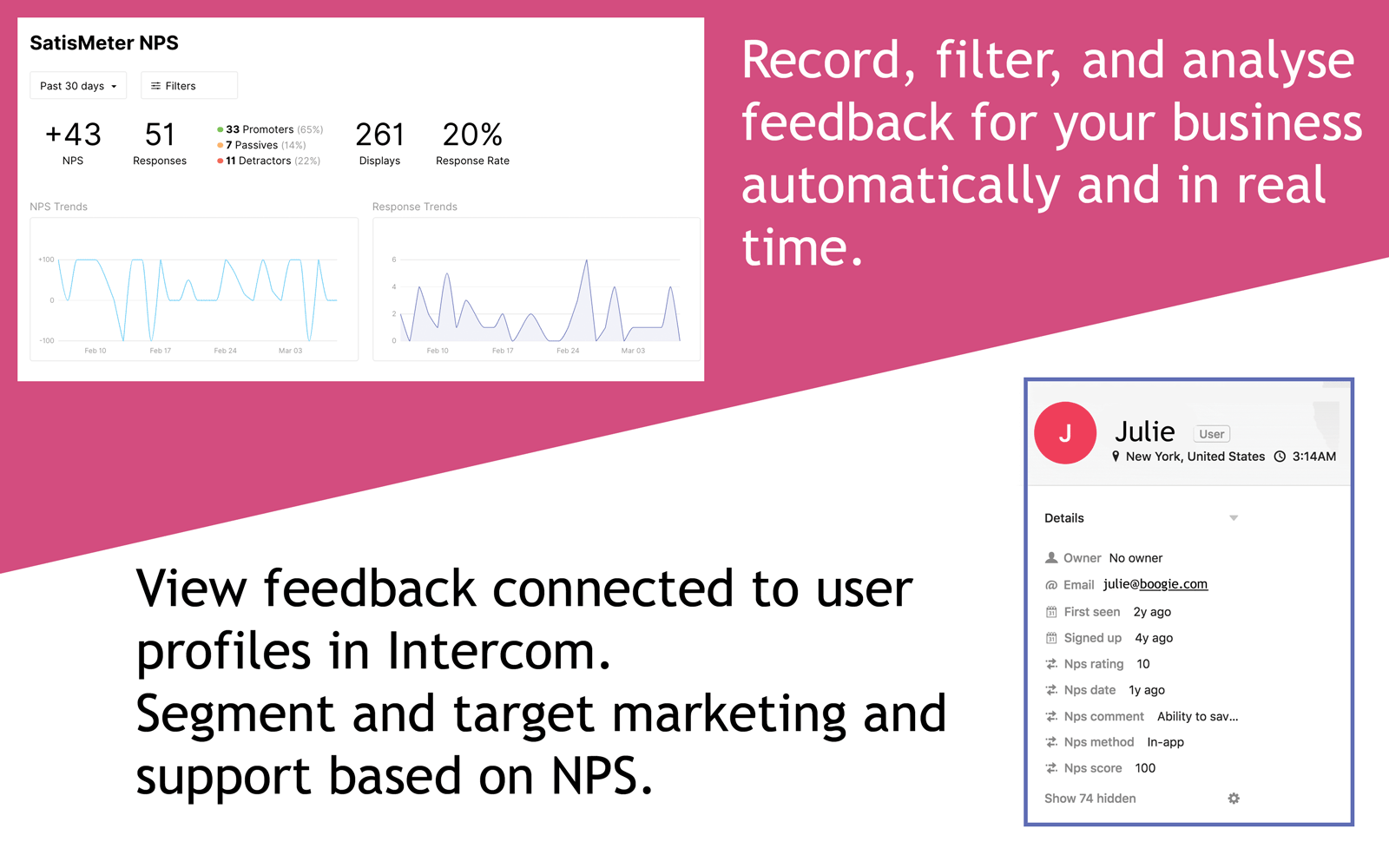 SatisMeter NPS feedback | App Store | Intercom