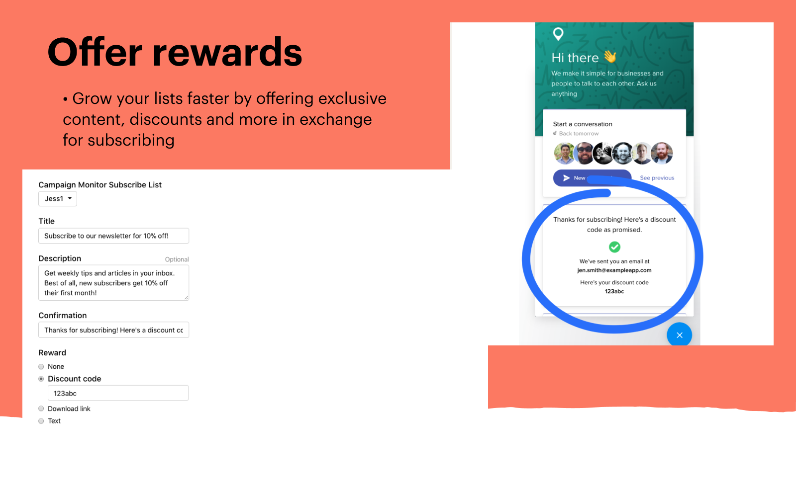 Campaign Monitor Subscribe | App Store | Intercom