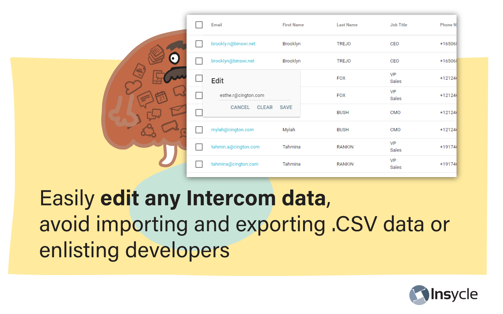 Insycle Data Management | App Store | Intercom