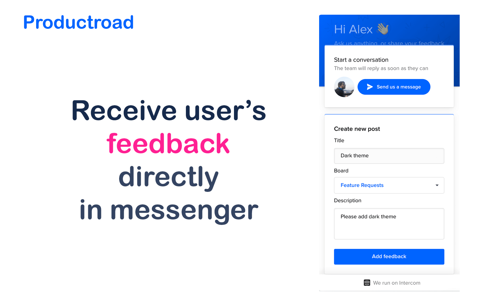 Productroad | App Store | Intercom