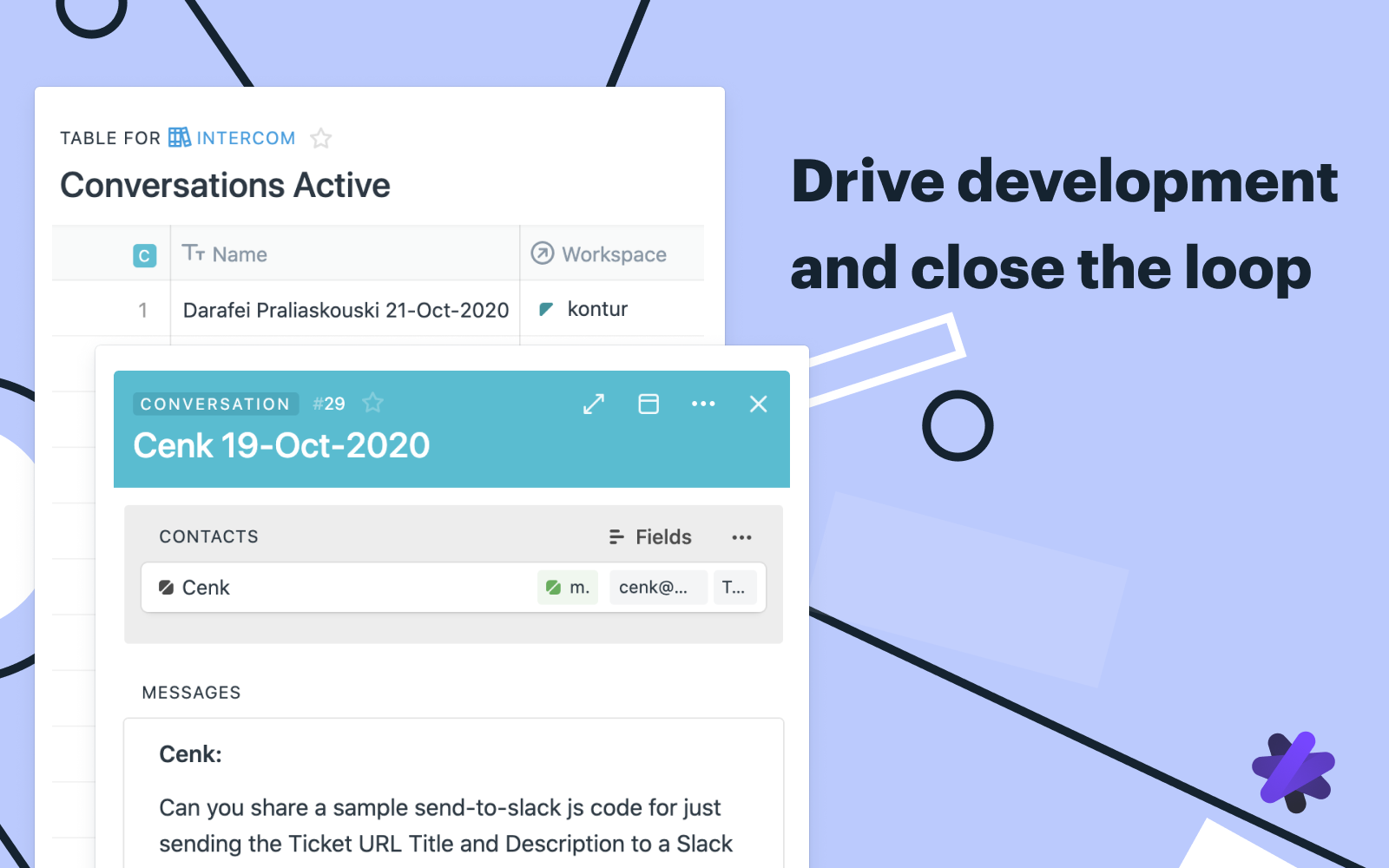Fibery | App Store | Intercom