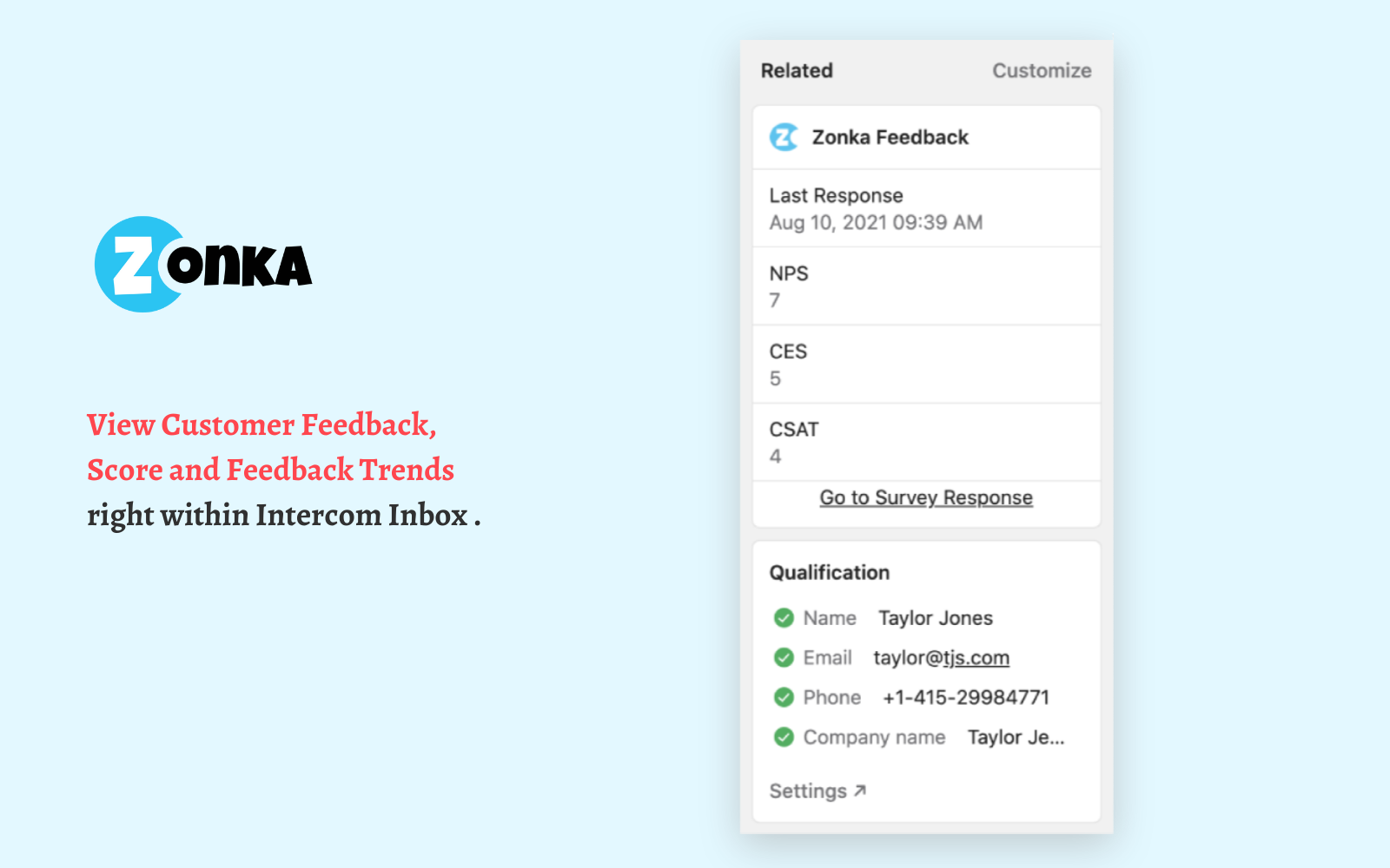 Zonka Feedback | App Store | Intercom