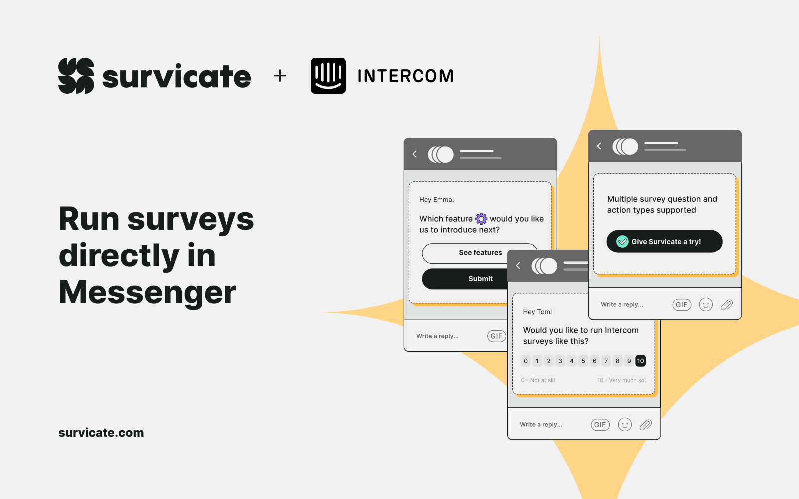 Survicate Customer Surveys | App Store | Intercom