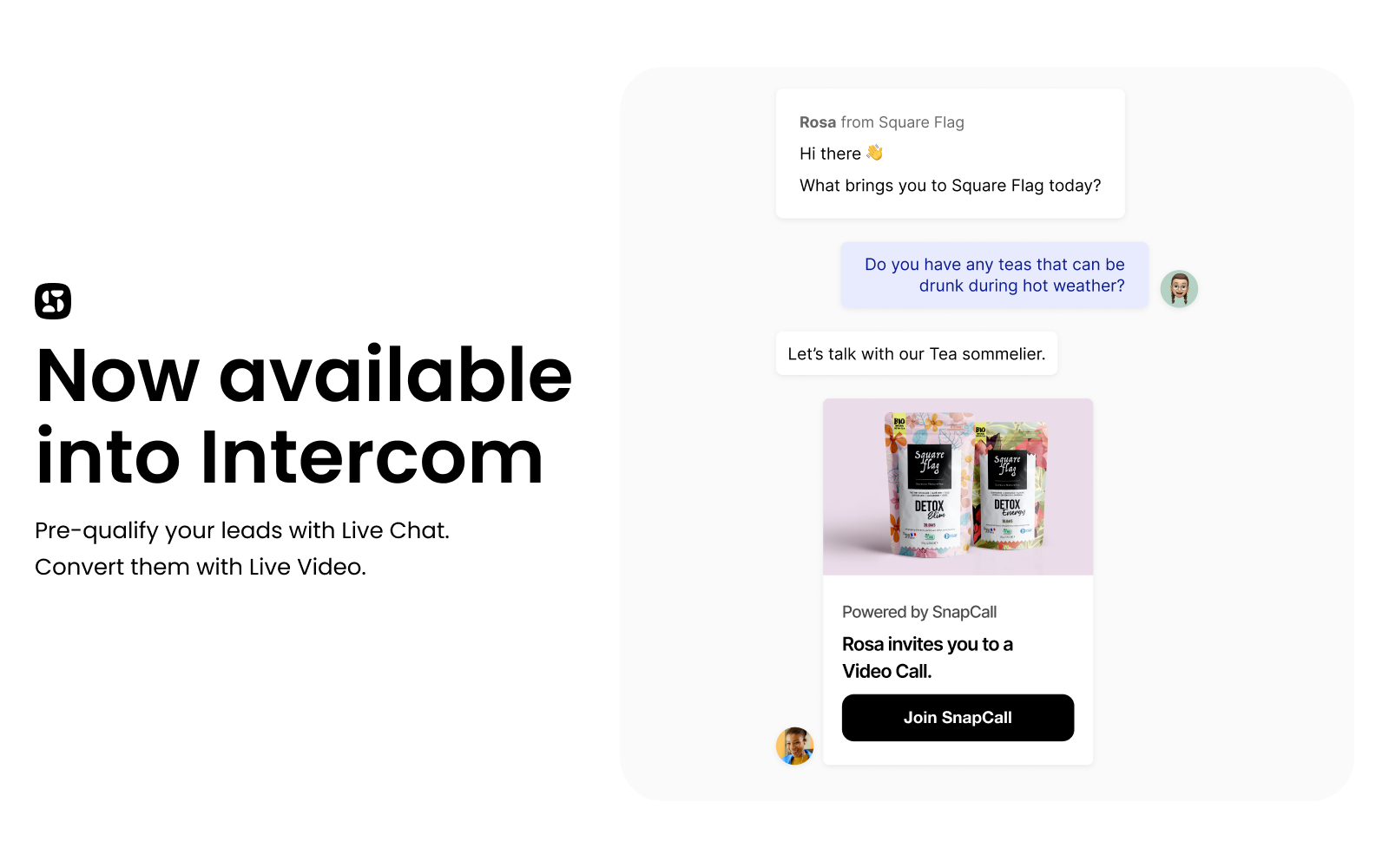 SnapCall · Video Calls | App Store | Intercom